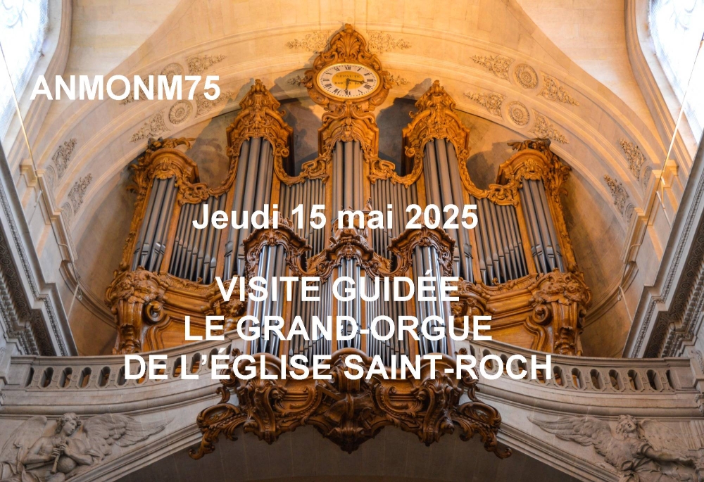Visite guidée du grand orgue de l'église Saint Roch